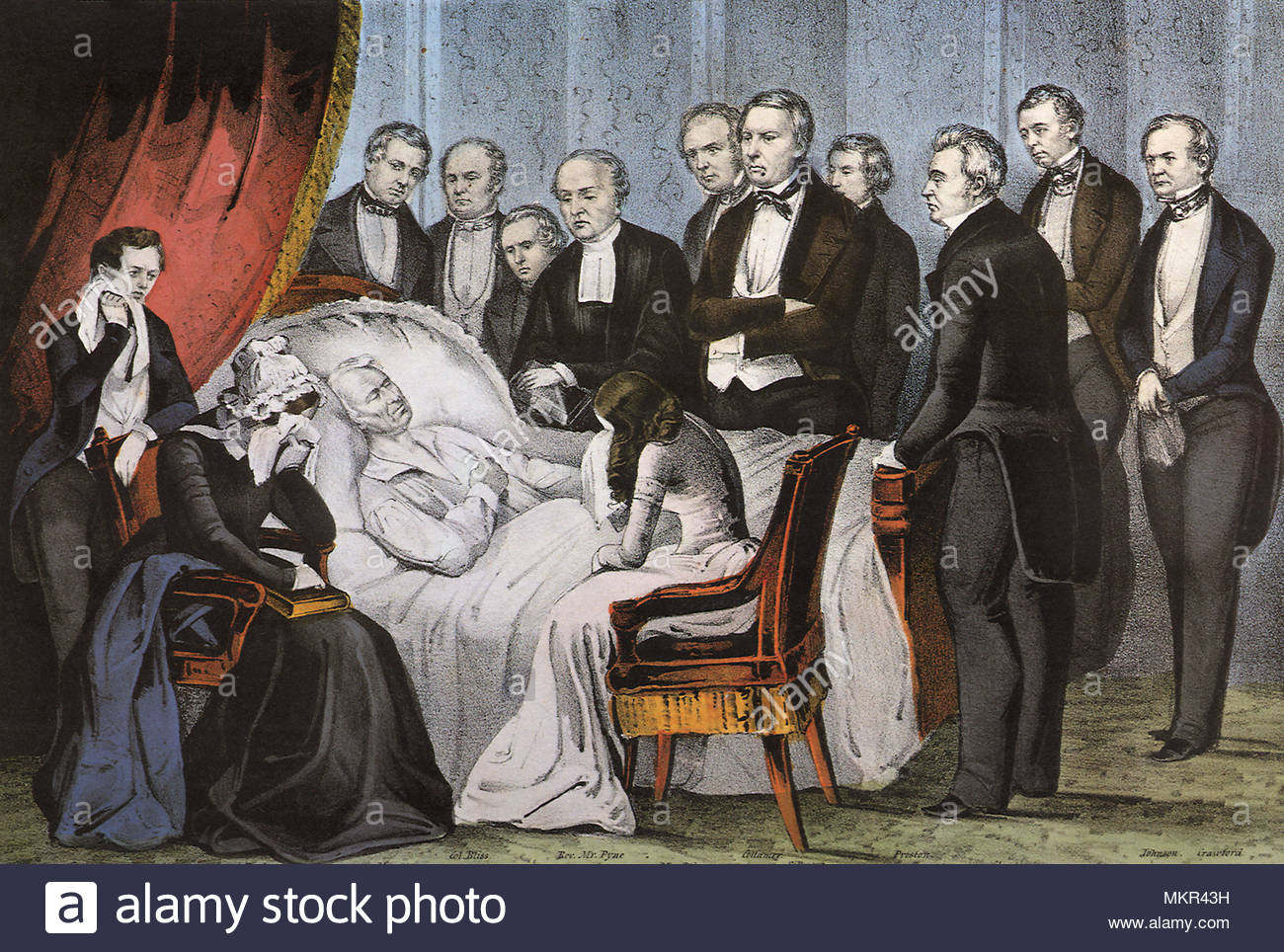 death-of-zachary-taylor-president-of-united-states-1850-mkr43h | Every ...